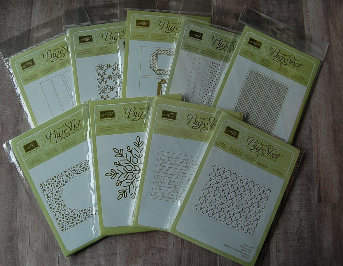 NEW! Various Stampin' Up! Embossing Folders New In Original Packaging ...