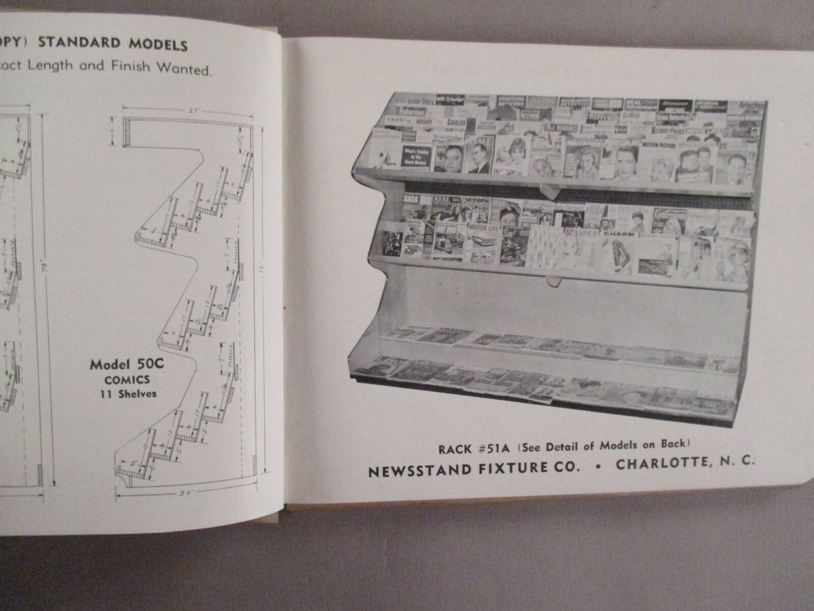 Newsstand Fixture CATALOG - 1969 ~~ comics racks,comic books,magazines ...