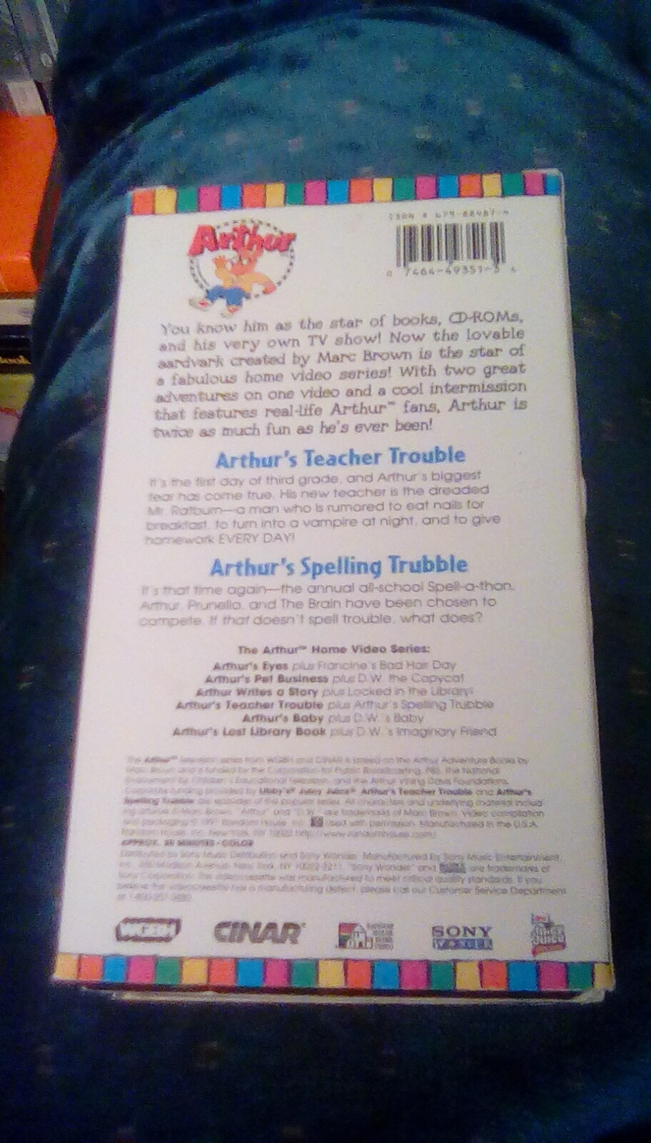 Arthur's Teacher Trouble & Arthur's Spelling Trubble 1997 VHS education cartoon | eBay
