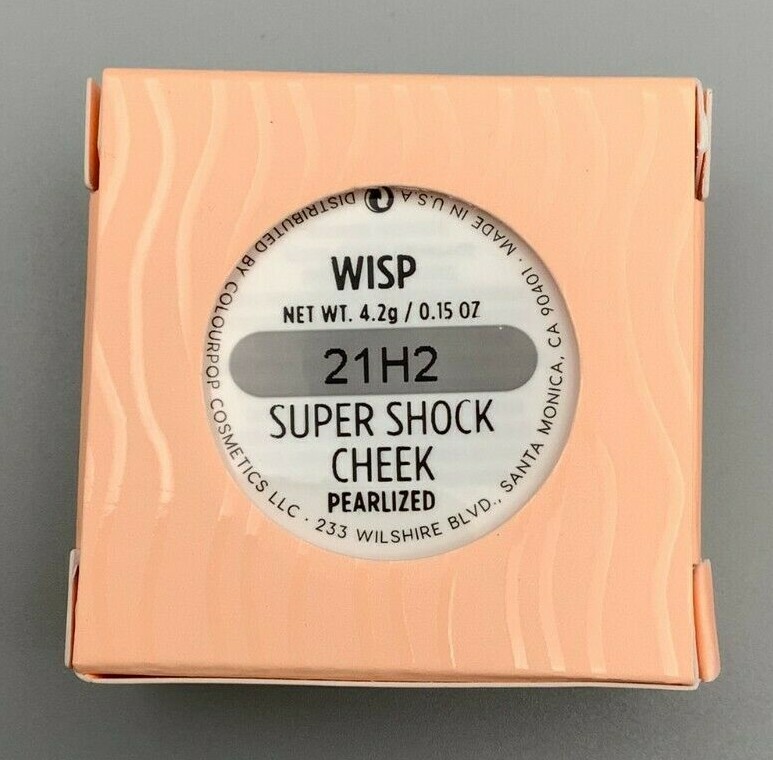 Colourpop Highlighter WISP Champagne Super Shock Cheek Full Size 4.2 g ...