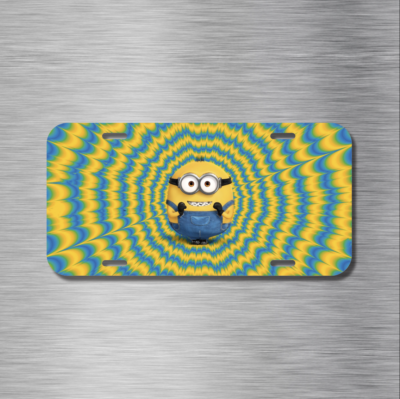 Minion Minions Trippy Cartoon License Plate Front Auto Tag Plate | eBay