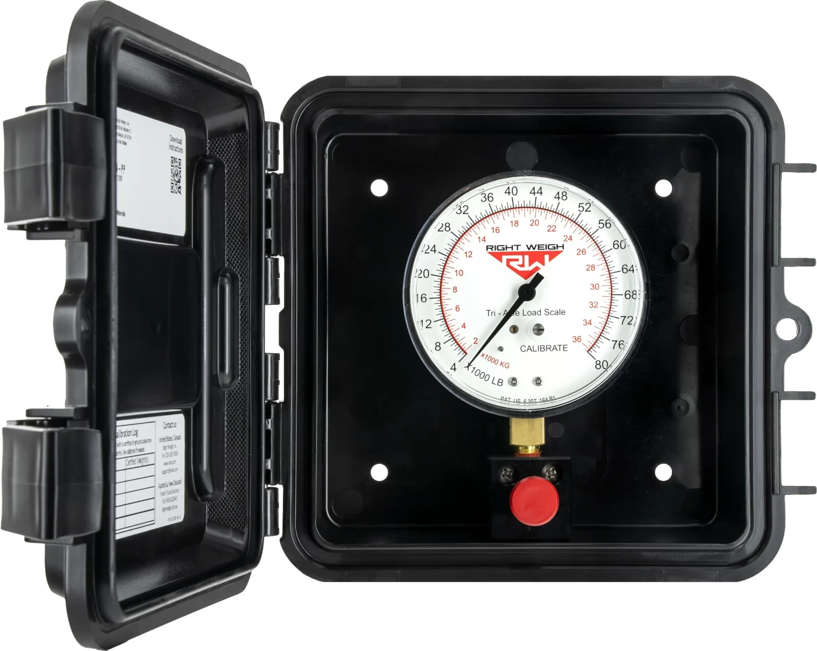 Right Weigh 310-80-PP TRI-AXLE Load Scale for Single HCV Air ...