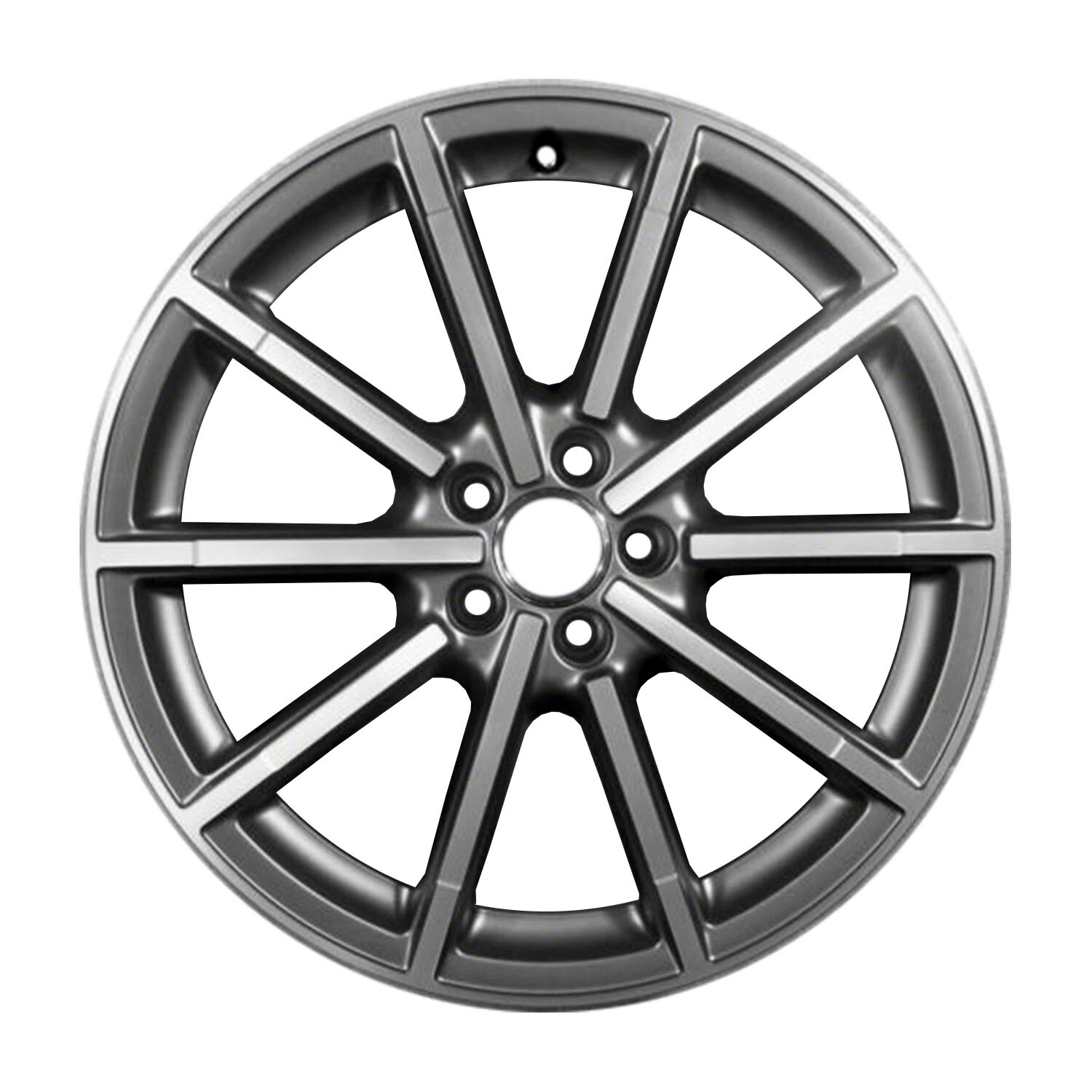 Reconditioned 19x8.5 Machined Light Charcoal Metallic Wheel fits 560 ...
