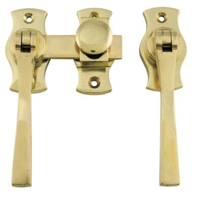 square handled Brass french door fastener,secure strong,,lockable TH ...