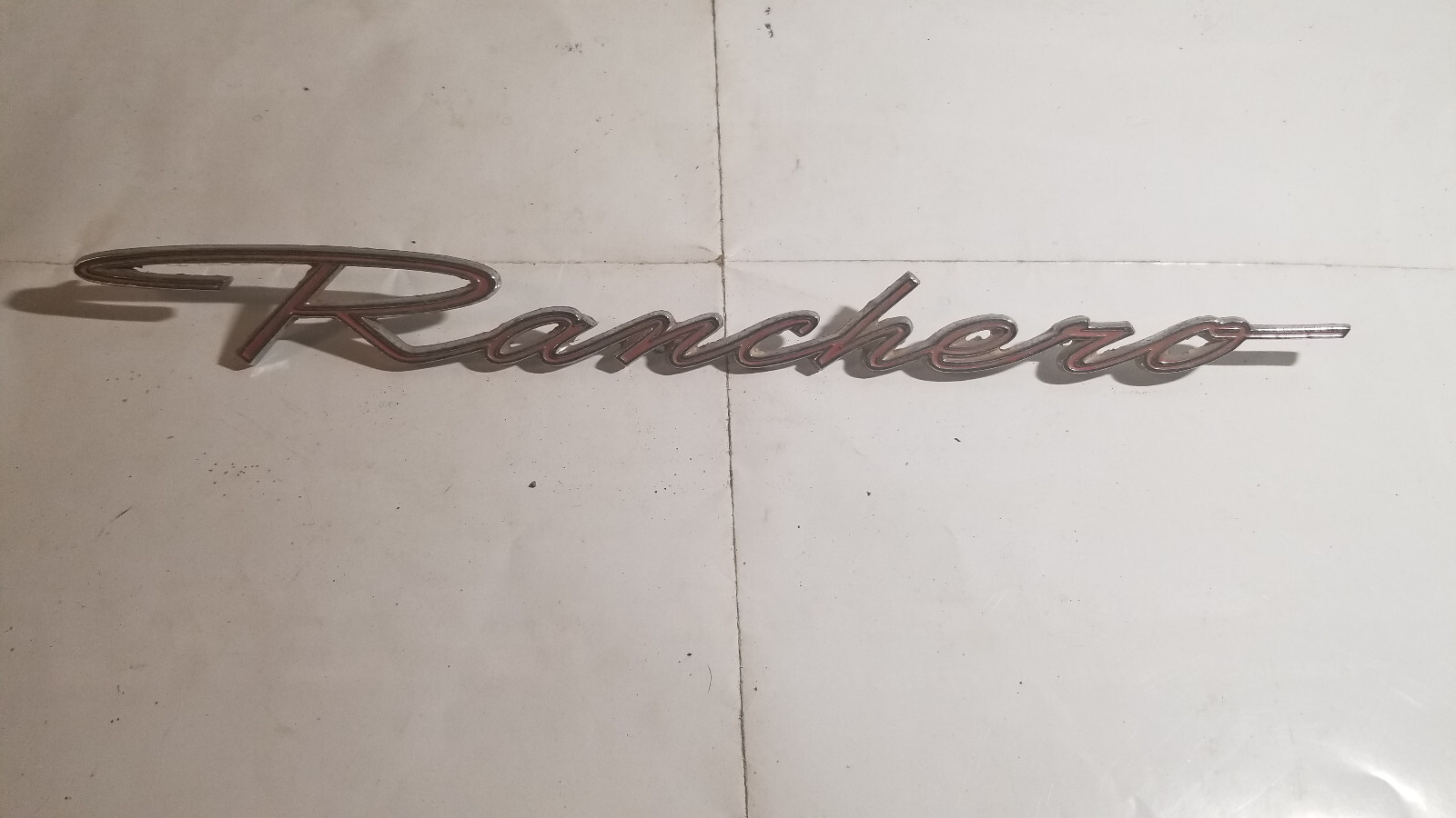 Original 1968 FORD RANCHERO RED SCRIPT EMBLEM C8OB-6642528-A Qty 1 | eBay
