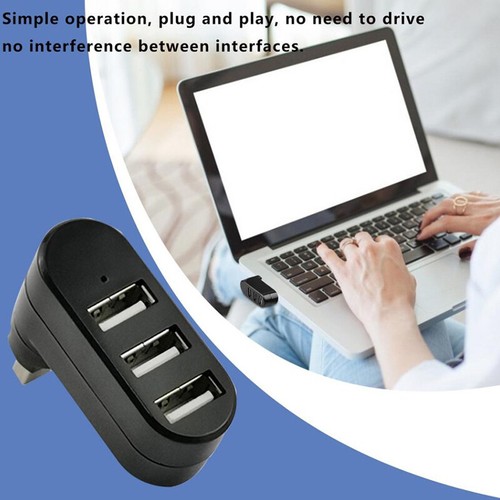 3 Port Multi 2.0 USB HUB Mini USB Hub High Speed Rotate Splitter ...