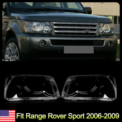 For Land Rover Range Rover Sport 2006-2009 Pair Headlight Headlamp Lens ...