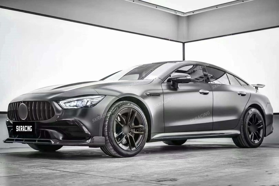 Carbon Fiber Front Bumper Lip Spoiler Body Kits For Benz AMG GT43 GT53 ...