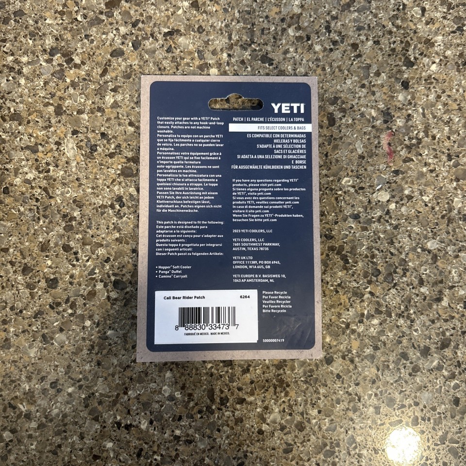 YETI Collectors Patch Cali Bear Rider (NEW) | eBay