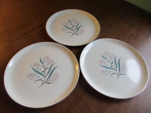 Set of 3 VTG MCM Alliance China Co. Dinner Plates Regal Pattern 10 ...