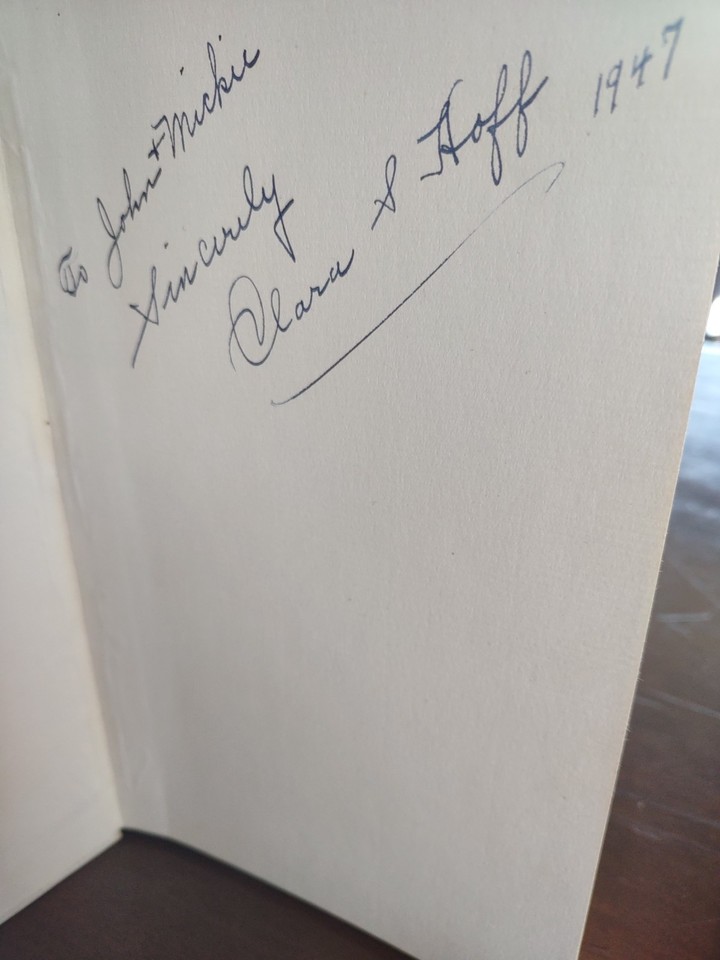 Fallow Fields by Clara S. Hoff, 1945, 1st Edition, Poetry, Signed, Very ...