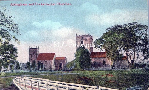 Lincolnshire Postcard - Alvingham and Cockerington Churches SW18507 | eBay