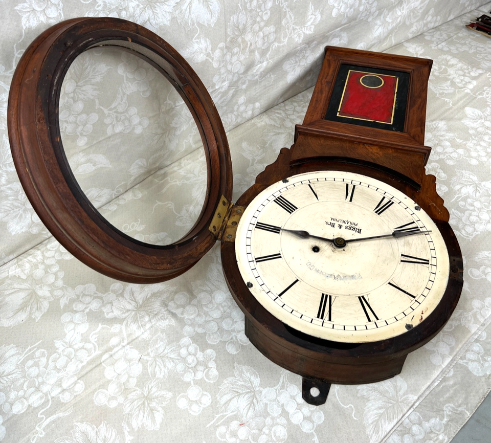 Pennsylvania Railroad Riggs and Brothers Regulator Wall Clock Model 70 ...