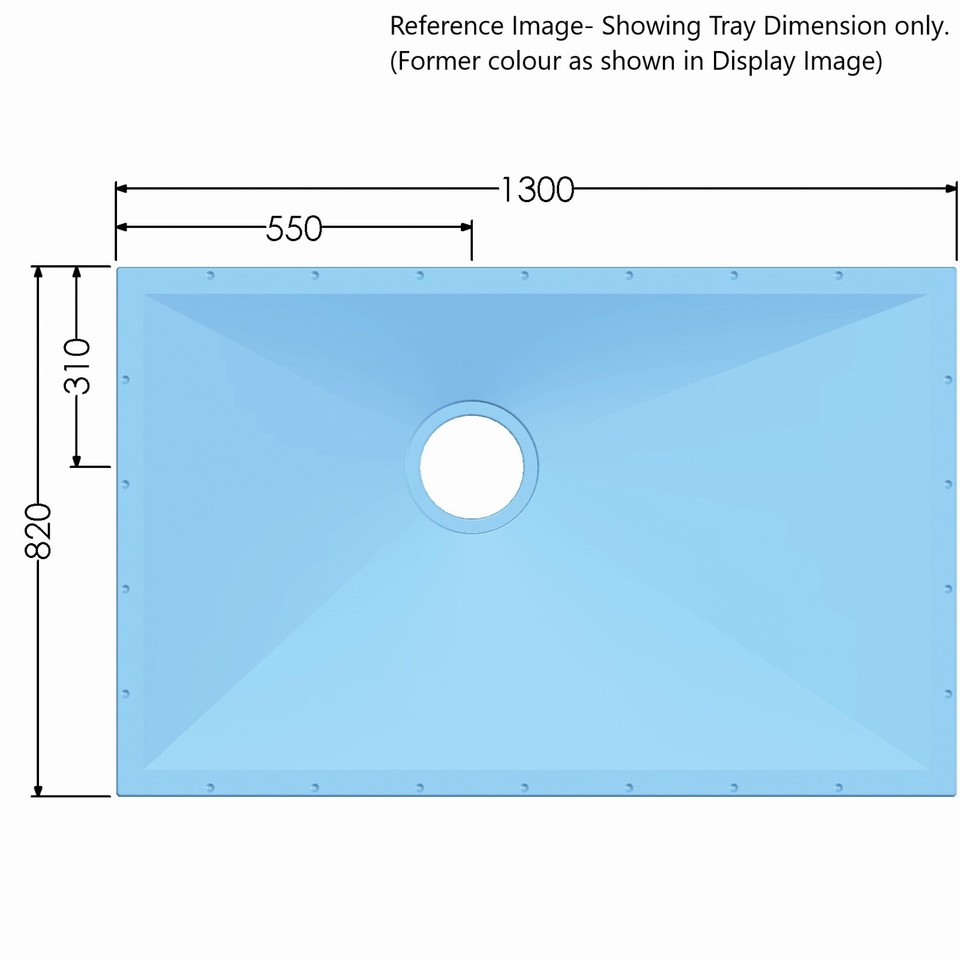 AKW Tuff Form Shower Former Tray, Wet Room Walk In Base, All Size ...