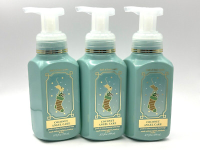 NEW 3 BATH & BODY WORKS COCONUT ANGEL CAKE GENTLE FOAMING HAND SOAP ...