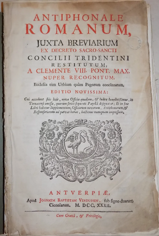 1732 ANTIPHONAL LEAF PAGE SAINT JOSEPH CONFESSOR CATHOLIC SHEET MUSIC BIBLE VGC | eBay