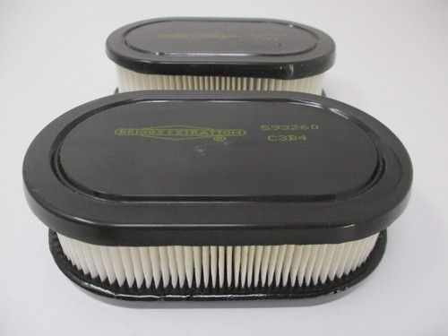 2 Genuine Briggs & Stratton 593260 Air Filter 593260 798452 550e-550EX ...