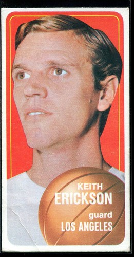 1970-71 Topps Tallboy Keith Erickson #38 Los Angeles Lakers B CREASED ...