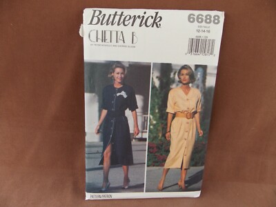 Butterick Misses Dress Sizes 6-14 Uncut Pattern 6688 Chetta B | eBay