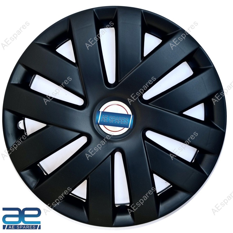 4 Pcs New Wheel Hub Caps Cover Plastic Black 15" For Volkswagen Polo | eBay