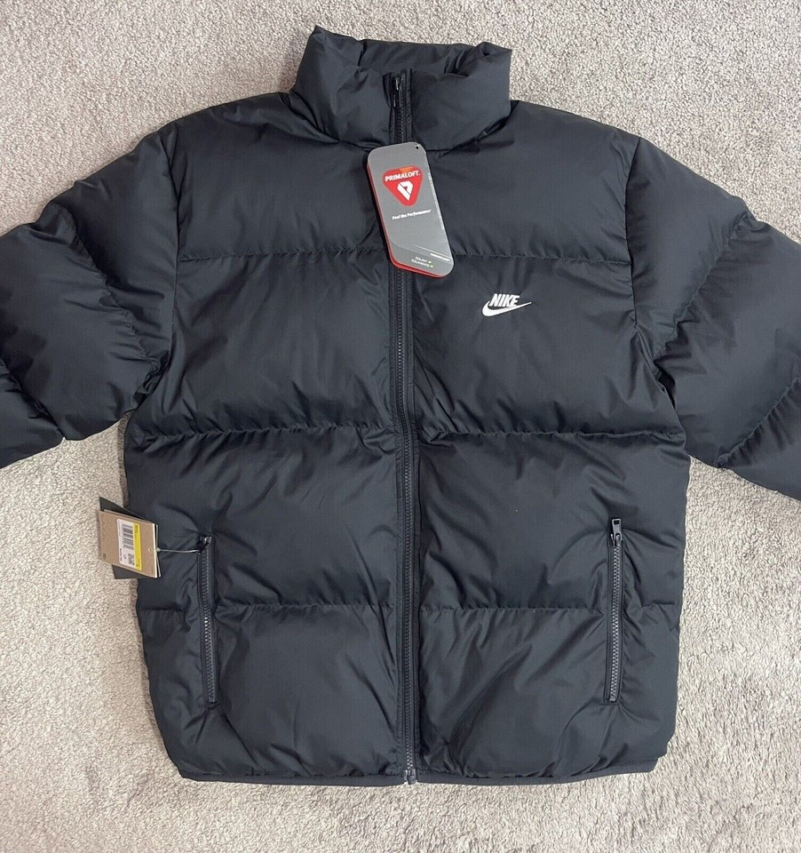 Nike Sportswear Club Puffer Jacket Black Primaloft Men's Size L FB7368 ...