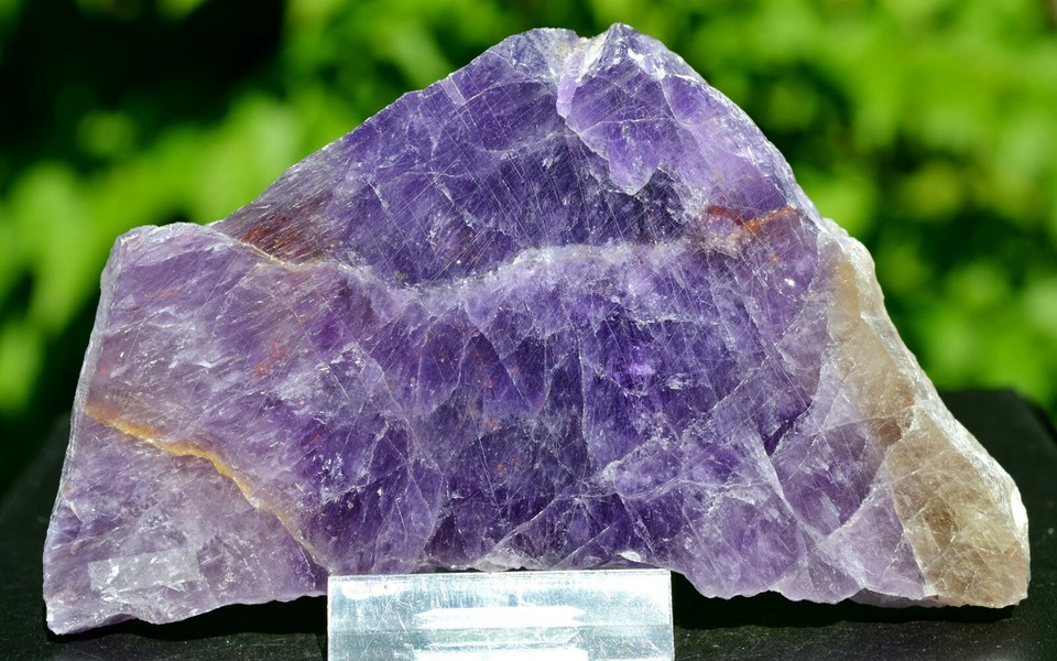 Slice - Amethyst - 1 polished face - 152 grams - Brazil | eBay UK