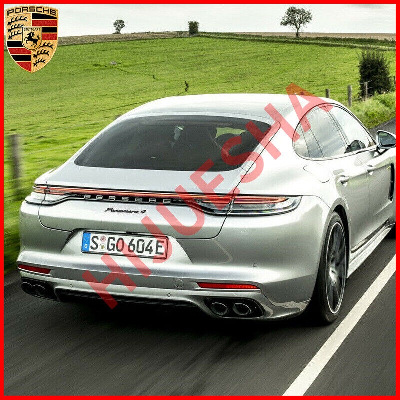 Matte Black Porsche Panamera 4 Letters Rear Badge Emblem Set Look Deck ...