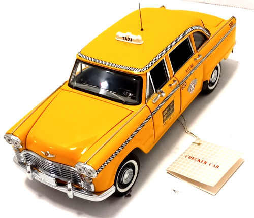 FRANKLIN MINT 1963 YELLOW CHECKER TAXI CAB New With Hang Tag | eBay