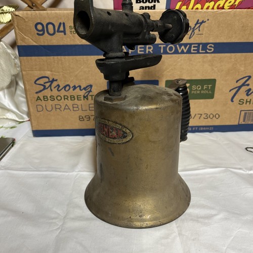 Rare Vintage Antique DUNLAP Tools Brass Gasoline Blow Torch Ironwork ...