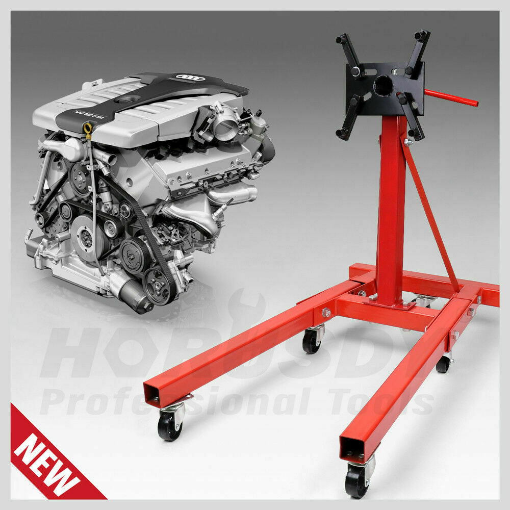 900kg Folding Engine Stand 2000lb Heavy Duty Workshop Auto Motor Crane ...
