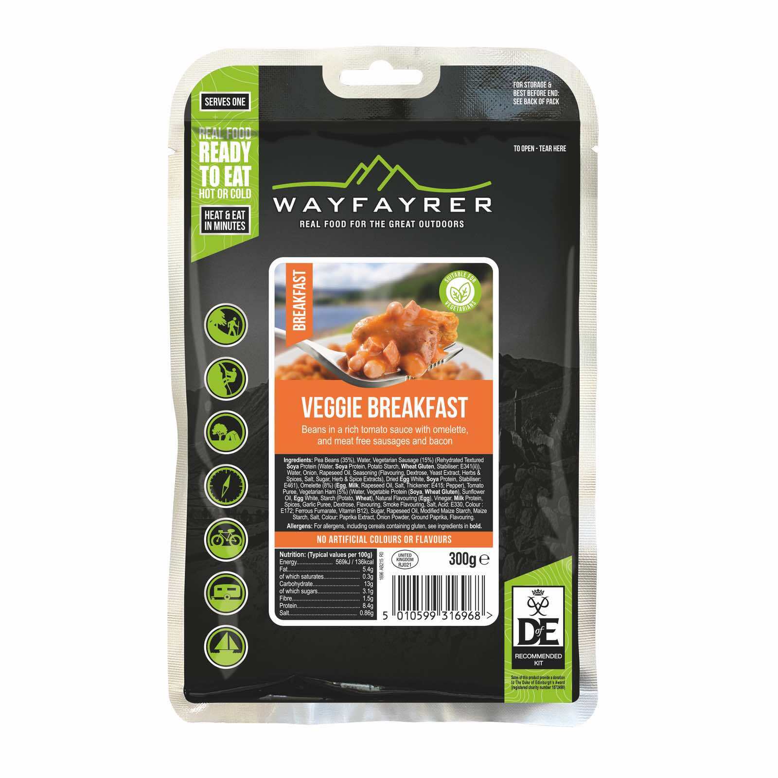 Wayfayrer Camping Food Meals Ready To Eat Hot / Cold Hiking MRE DofE ...