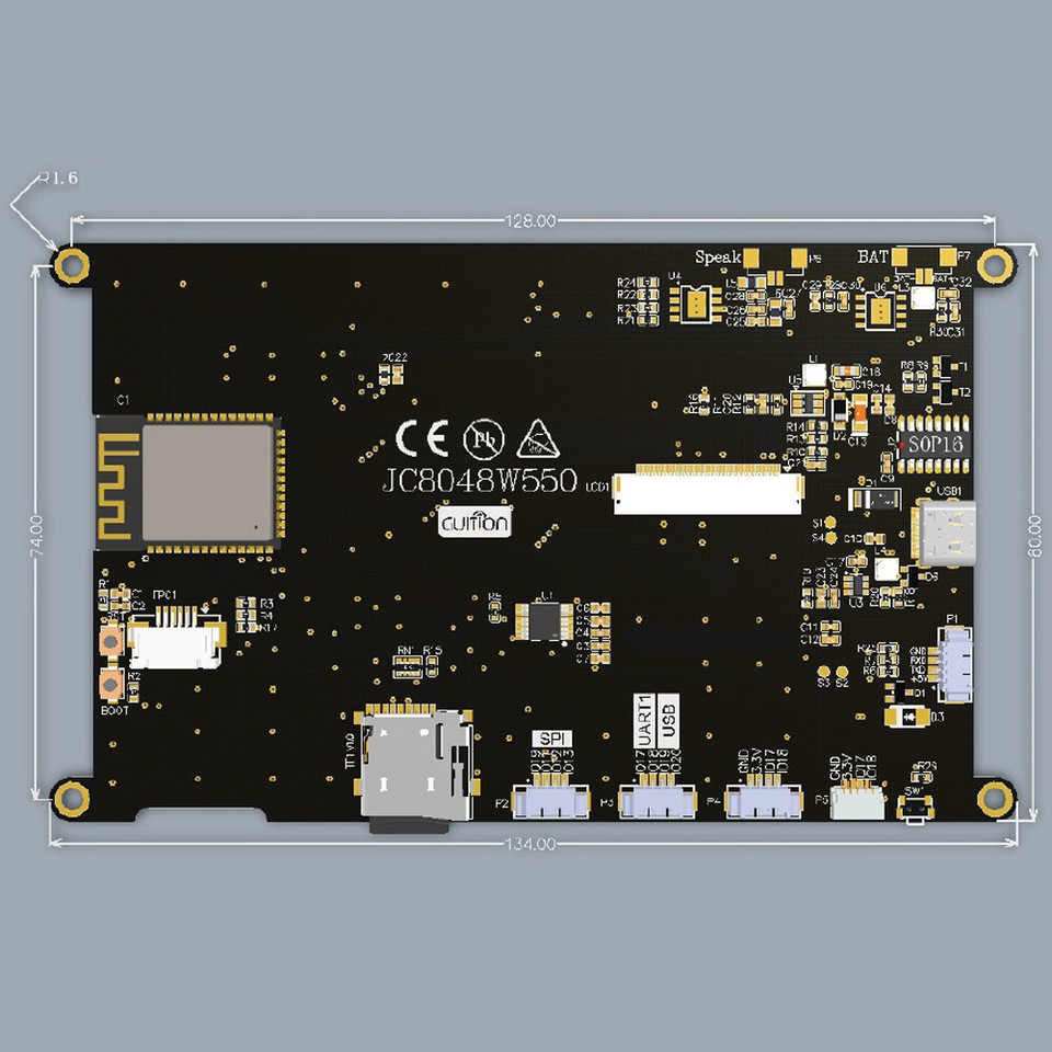 5 inch ESP-S3 ESP32 TFT LCD Display Screen JC8048W550 Module 800x480 ...