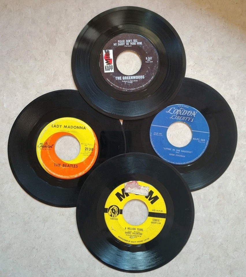 Lot of 20 Music Various Labels Vintage 45 rpm 7 inch Records, Good ...