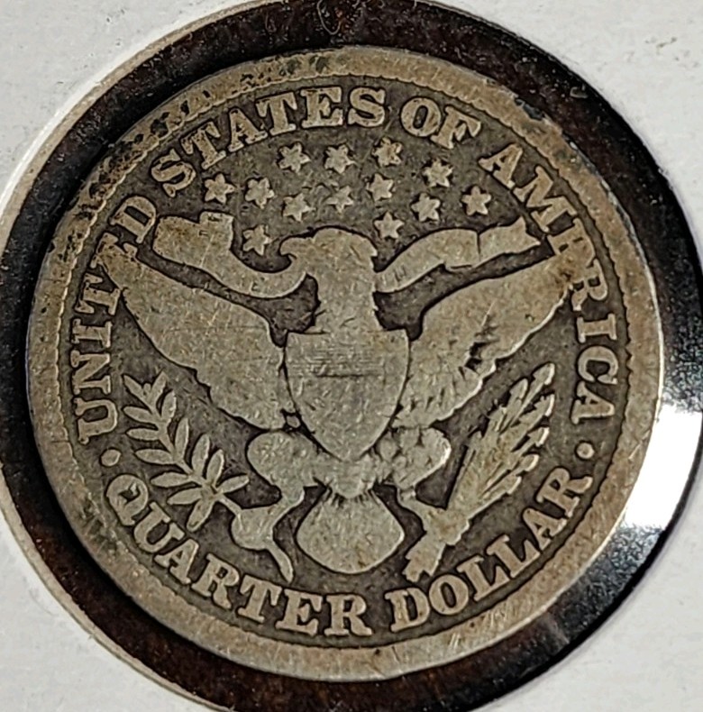 1896 Barber Quarter Dollar US 90% Silver 25 Cent Coin, Circulated | eBay