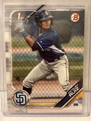 2019 1st Bowman Prospects #BP-89 Esteury Ruiz Rookie Oakland Athletics ...
