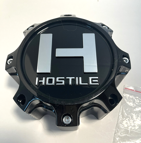 HOSTILE Custom Wheel Center Cap Gloss Black HC-8008 GB New With Bolts ...