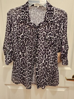 Eden & Olivia Cheetah Print Top | eBay