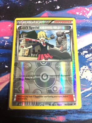 Pokémon LASS'S SPECIAL Trainer 103/124 Reverse Holo Fates Collide ...