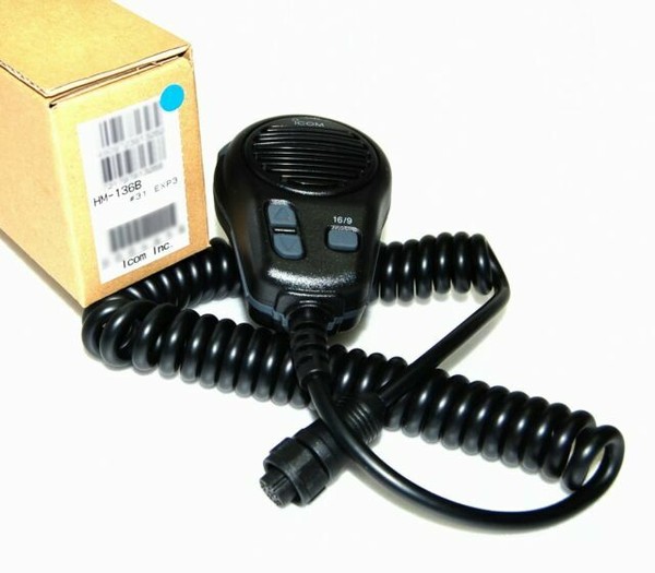 Icom HM136B Standard Replacement Hand Mic for M602 - Black for sale ...