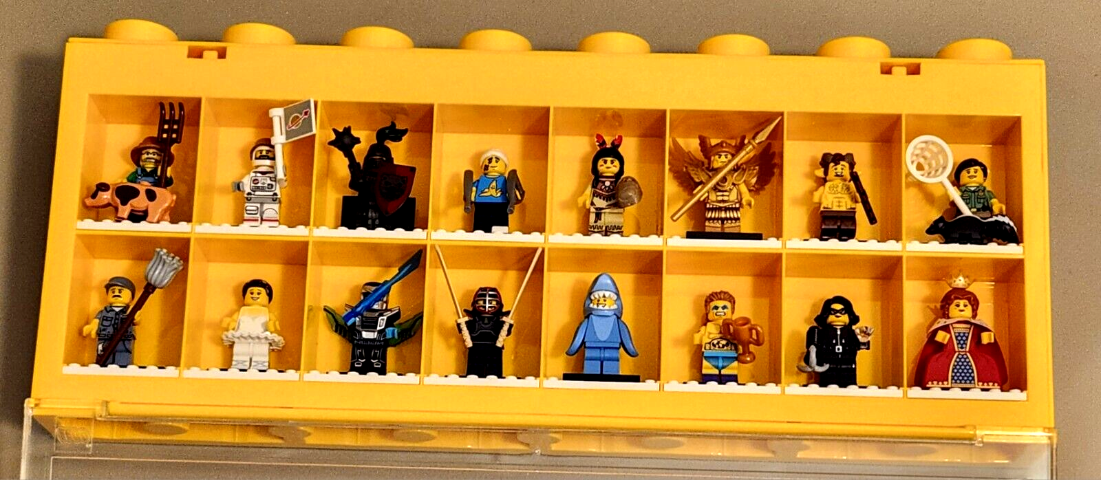 LEGO 71011 MINIFIGURE SERIES 15 COMPLETE SET w/DISPLAY CASE. NEW/OPEN ...