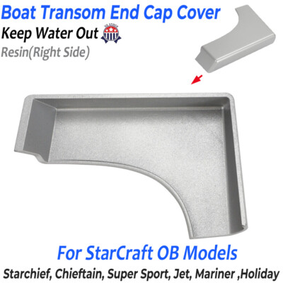 For StarCraft Boat Transom Corner Brackets End Cap Covers (Right Side ...