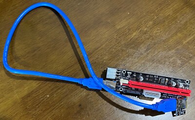 Ubit 6 Pack Latest PCI E GPU Riser Express Cable 16X to 1X (6pin ...