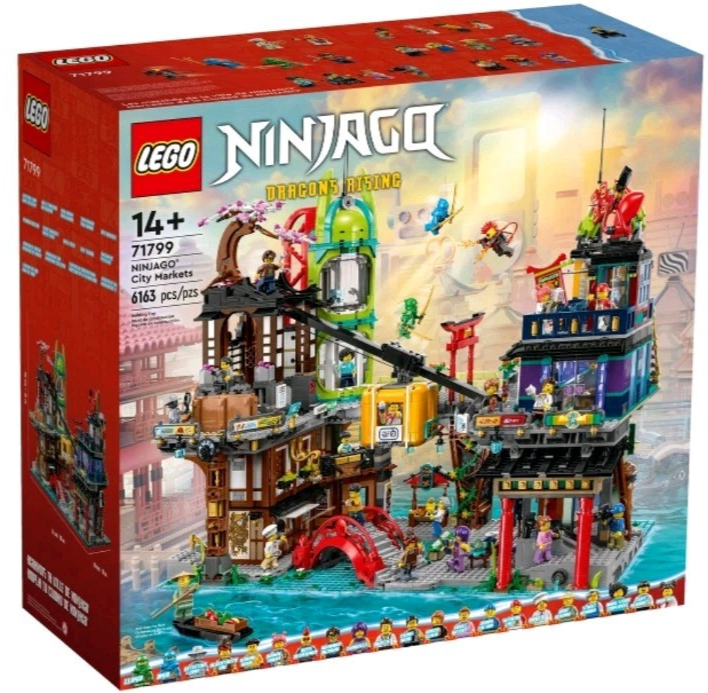 Lego 71799 Ninjago City Markets Brand New Sealed 6163 pcs Building Kit ...