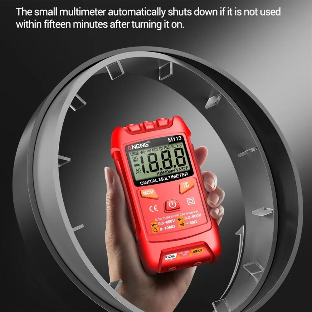Mini Voltage Meter True RMS Current Voltage Tester Digital Multimeter ...