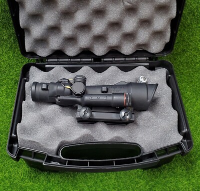 Trijicon 3.5x35 ACOG Scope LED Green Chevron w/ Mount, Black - TA110-C ...