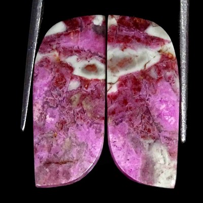 19.00Cts Natural Cobaltoan Calcite Fancy Pair Cabochon Loose Gemstone ...