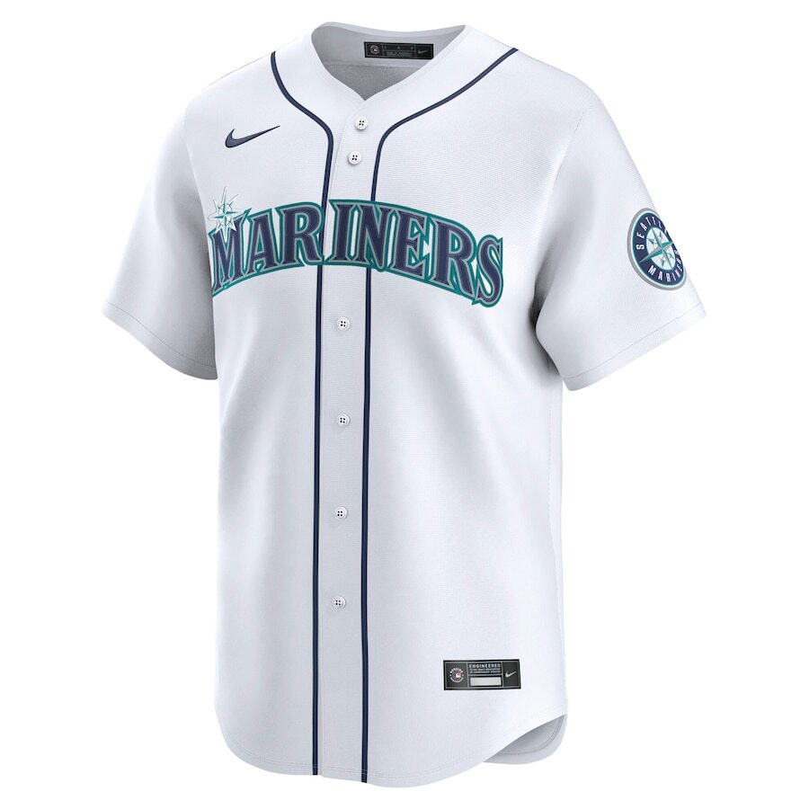 Seattle Mariners Dominic Canzone #8 Nike White 2025 Official MLB ...