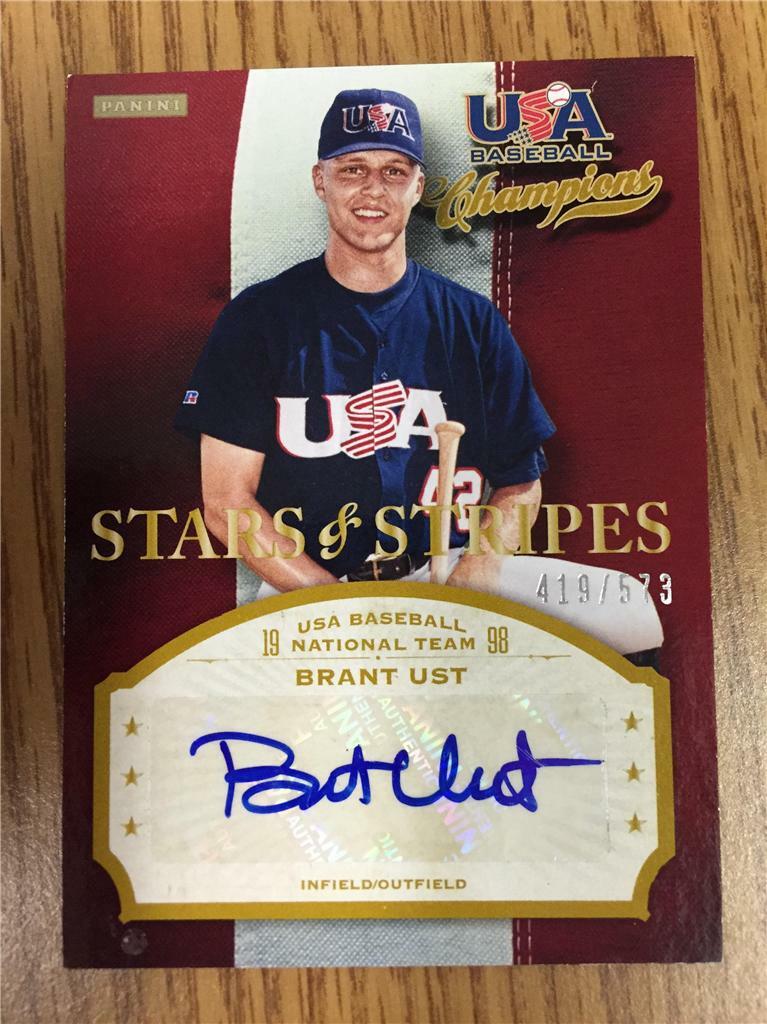 BRANT UST - 2013 USA Baseball Champions - Stars and Stripes Signatures ...
