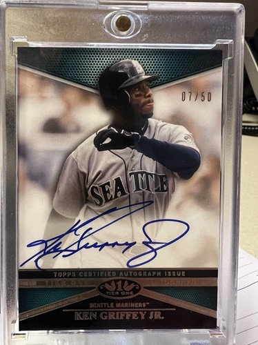 2012 Topps Tier One Ken Griffey Jr. Auto /50 | eBay