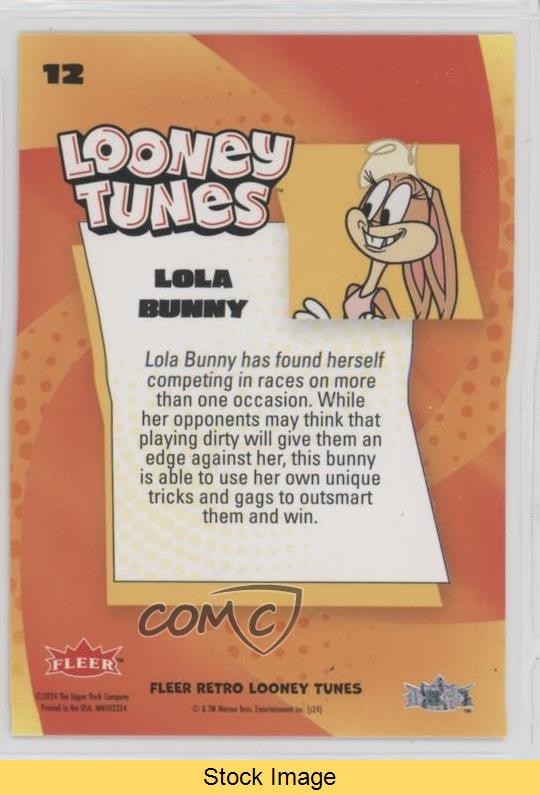 2024 Fleer Retro Looney Tunes Gold Confetti Lola Bunny #12 READ 10h2 | eBay